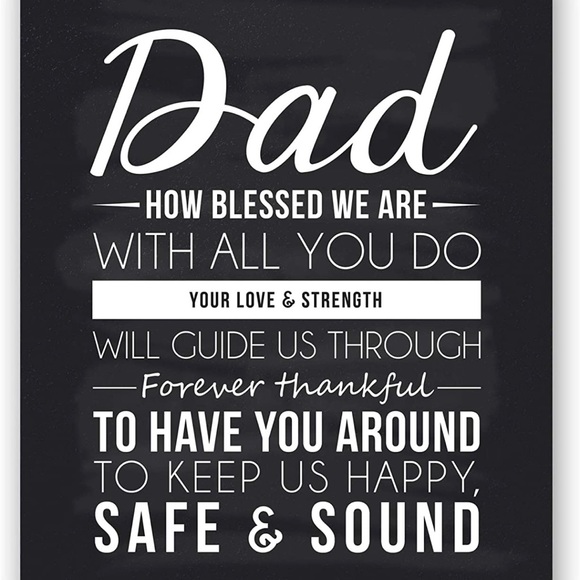 Ocean Drop Designs Store | Other | New Dad Quote Sign Dad Chalkboard ...